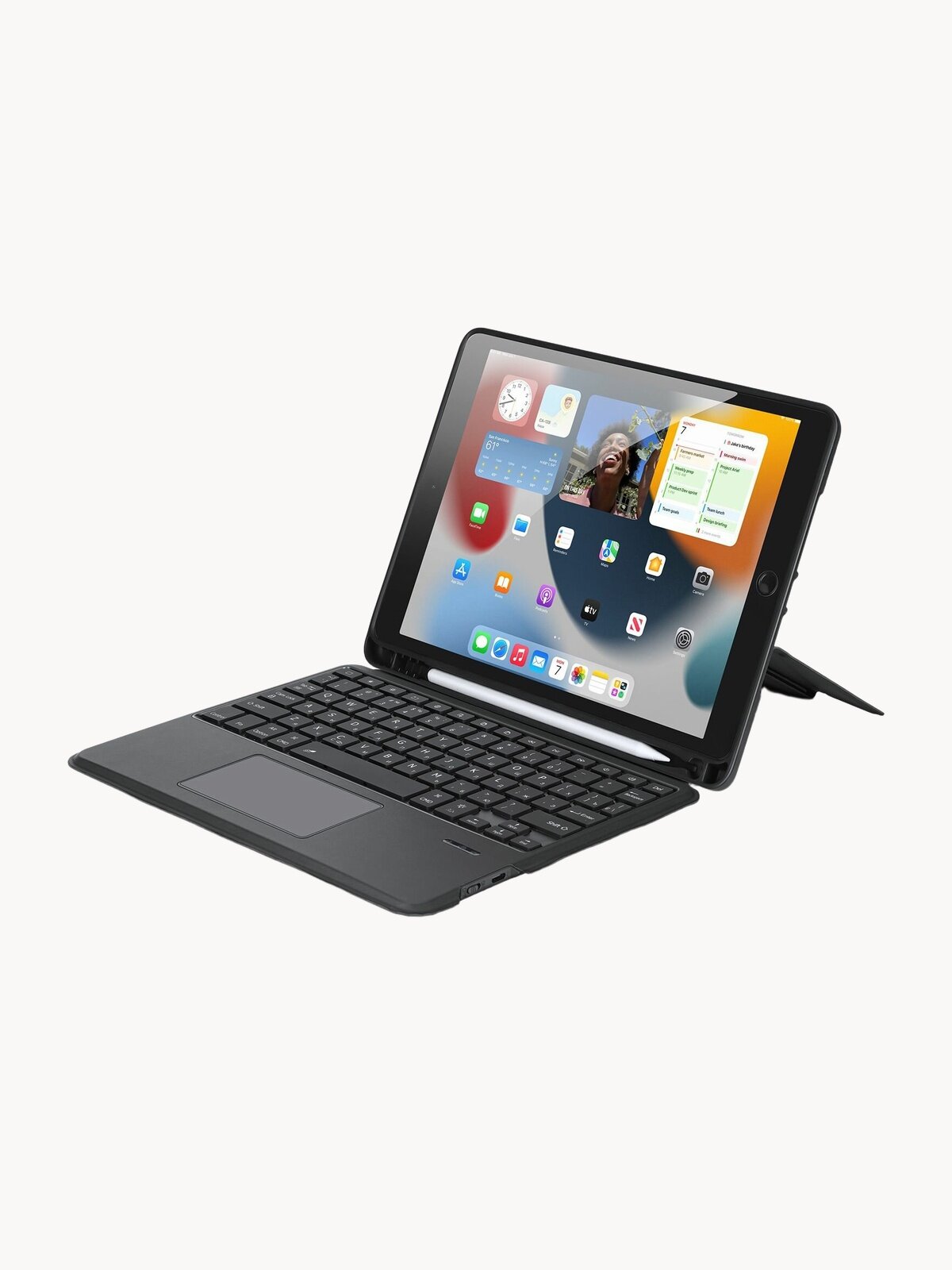 Чехол с русской клавиатурой Dux Ducis DK Series для iPad 7/8/9 (10.2"), Air 3, iPad Pro 10.5" (2017) черный