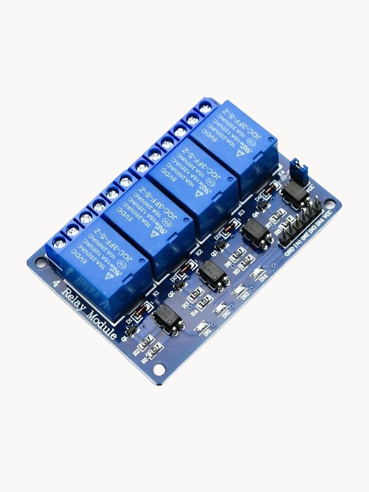 Модуль реле 5В 4-канала электромеханическое для Arduino SDR-05VDC-SL-C