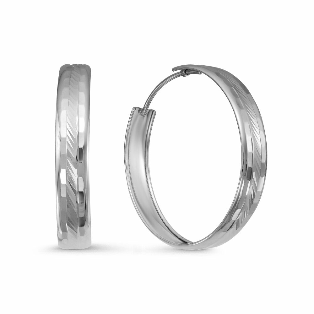 Серьги конго, серебро, 925 проба