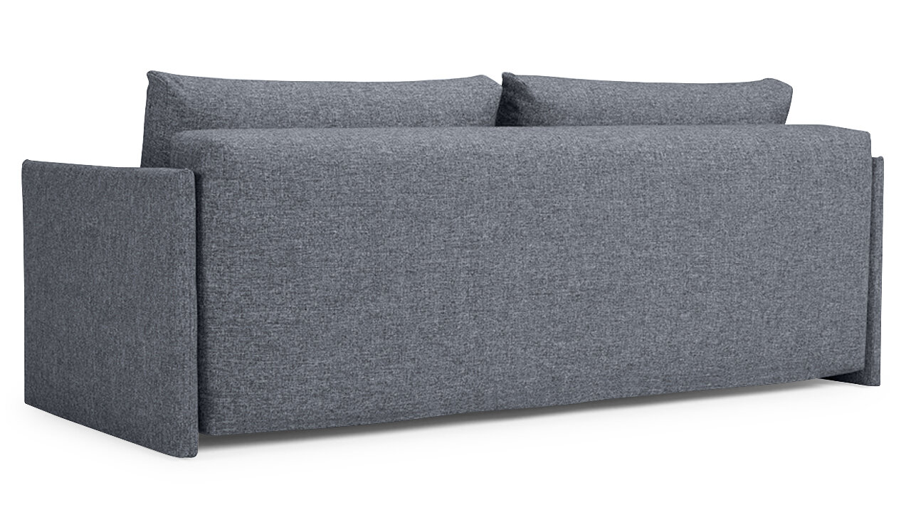 Диван Коя Лайт Strong Plus 10 NOW 208x94x80 см, серый Рогожка, еврокнижка Фиеста — фото 1