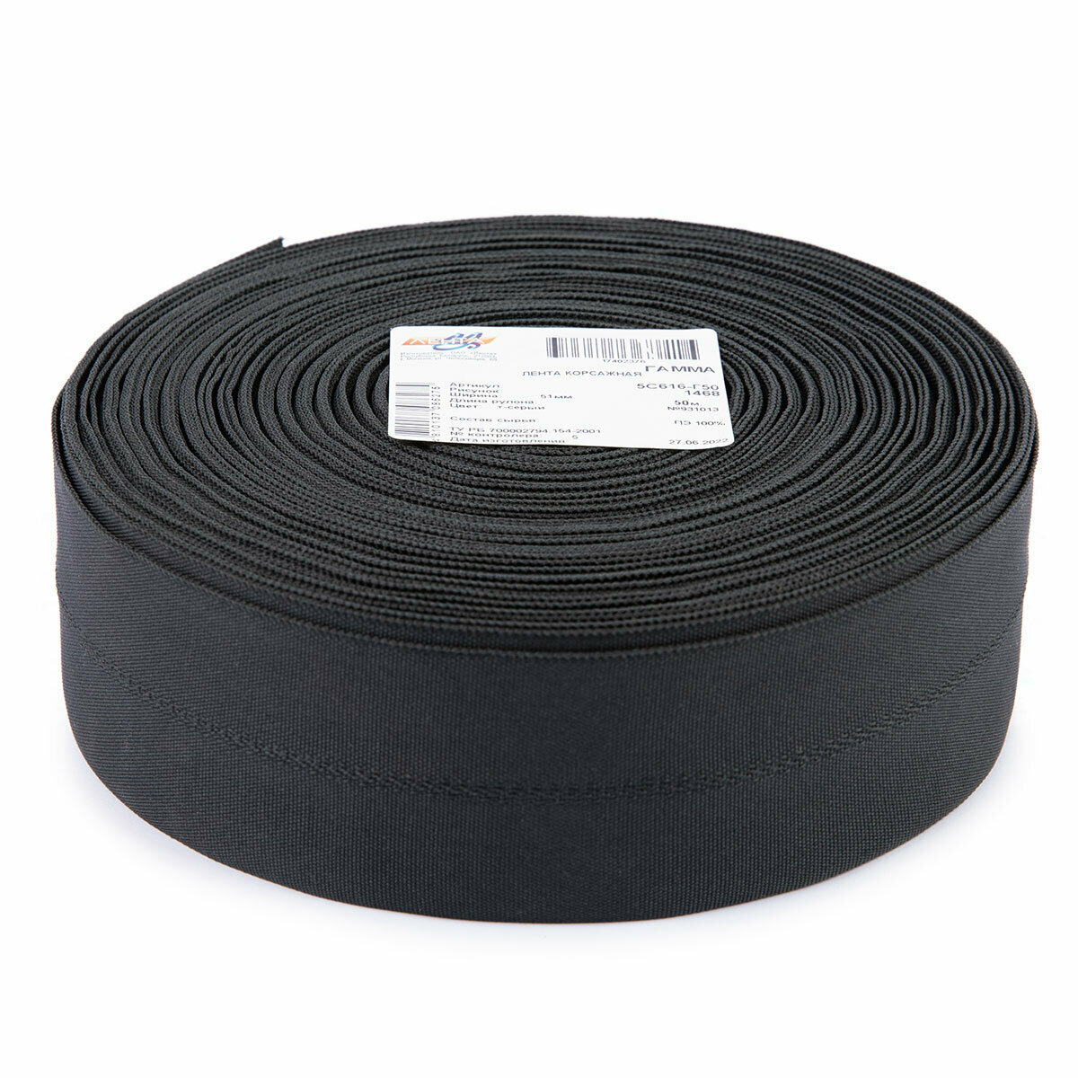 5с616 Корсаж 51 мм 50 м 974013 / т. серый