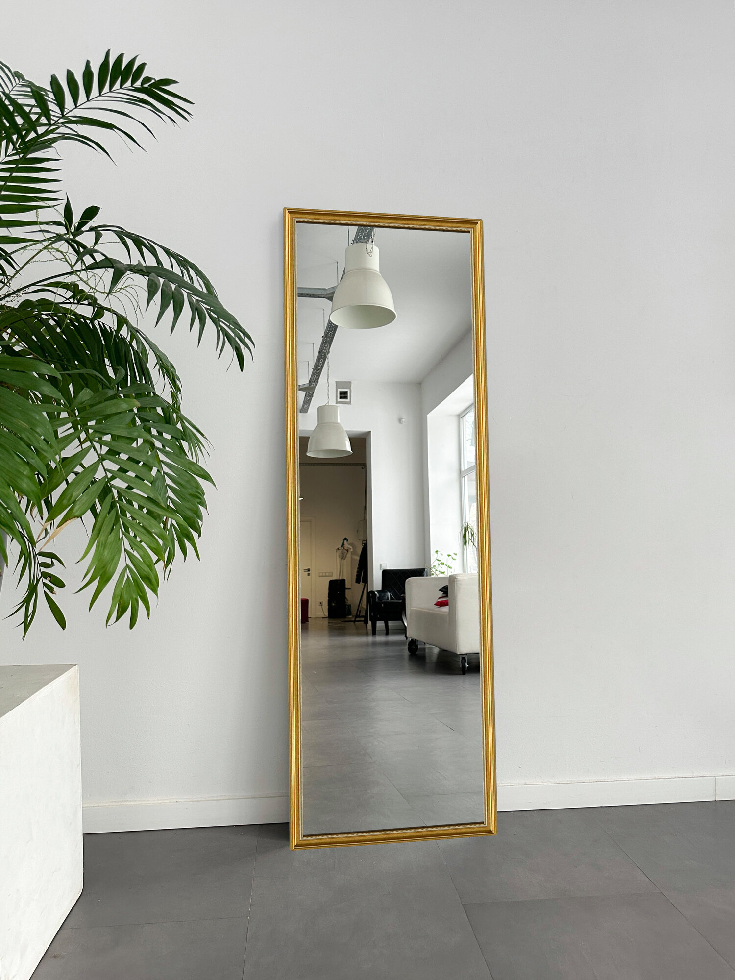 Зеркало интерьерное Segreto 50x120, золотой, пластиковая рама