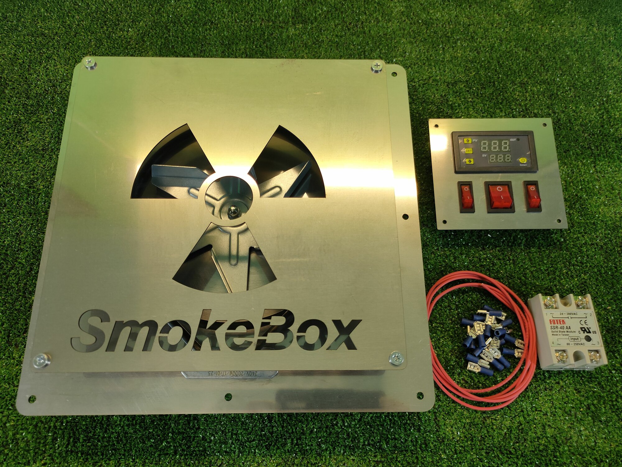 Конвекция для коптильни SmokeBox ТЭН 2кВт+панель управления+твердотел 6кВт