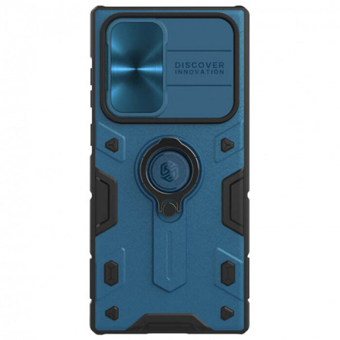 Nillkin CamShield Armor Противоударный чехол с защитой камеры и кольцом для Samsung Galaxy S22 Ultra