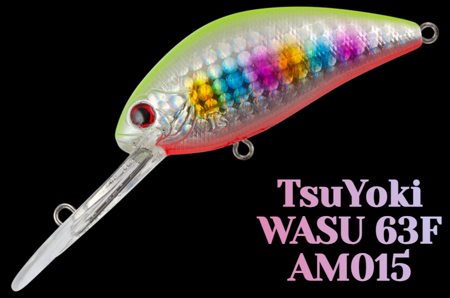 Воблер TsuYoki WASU 63F, плавающий, длина 63мм, вес 13гр, заглубление 2,8-5,5м, цвет AM015