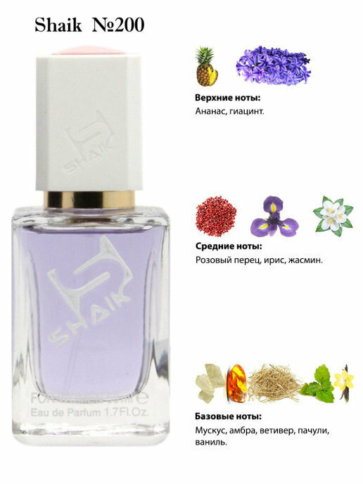 SHAIK мегастойкий № 200 Accento, 50 мл / оценка покупателей 5 из 5