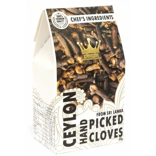 Hand Picked CLOVES From Sri Lanka, United Spices (гвоздика ручного отбора из Шри Ланки, Юнайтед Спайсез), 30 г.