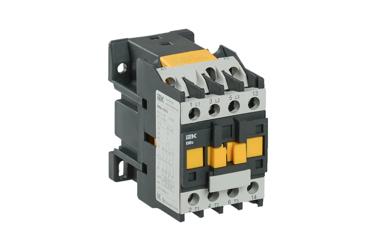 IEK Контактор КМИе-11210 12А 230В АС-3 1НО KKME11-012-230-10 для электроприводов