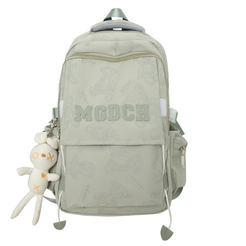 Рюкзак Bear Backpack, зеленый, для школьников, большой емкости