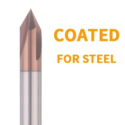 HRC58 Фреза для снятия фаски 30 40 45 50 60 70 80 90 100 110 120 130 140 150 градусов Твердосплавная угловая фреза для снятия фаски For Steel, degree 45, D6X50mm