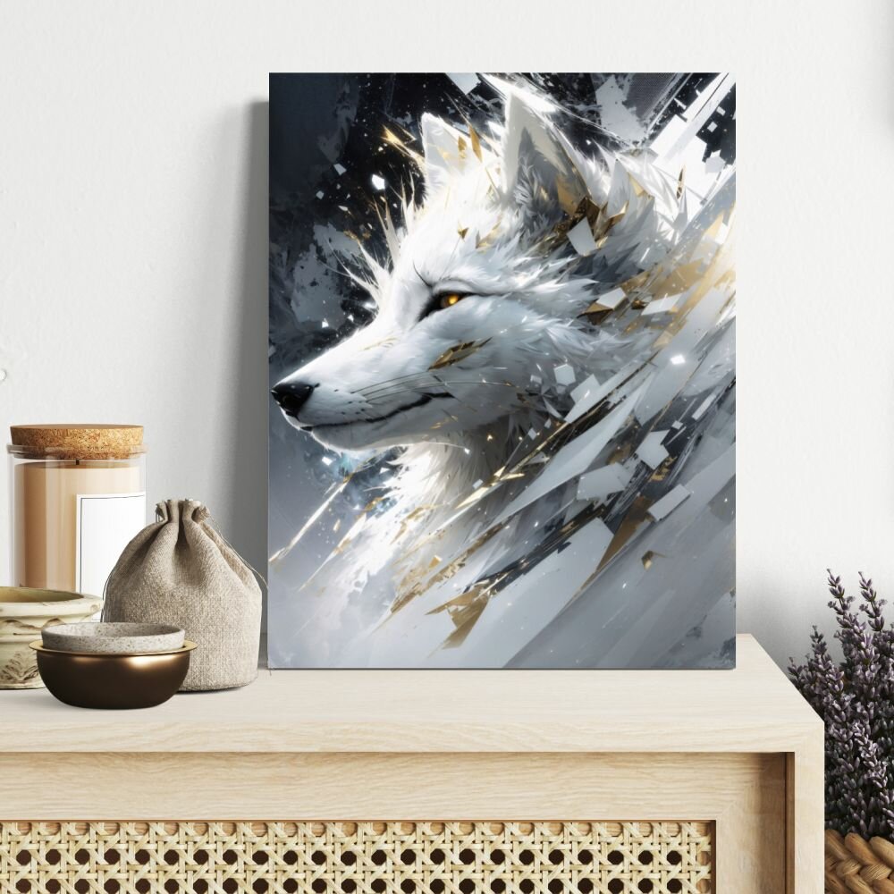 Картина на стену, интерьерная "Дикая лиса" 1 шт. 30х40