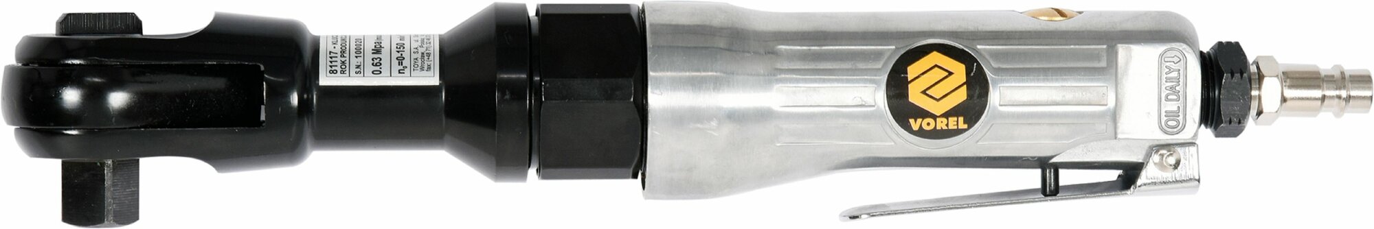 Пневматический гаечный ключ с трещоткой 1/2 VOREL 81117