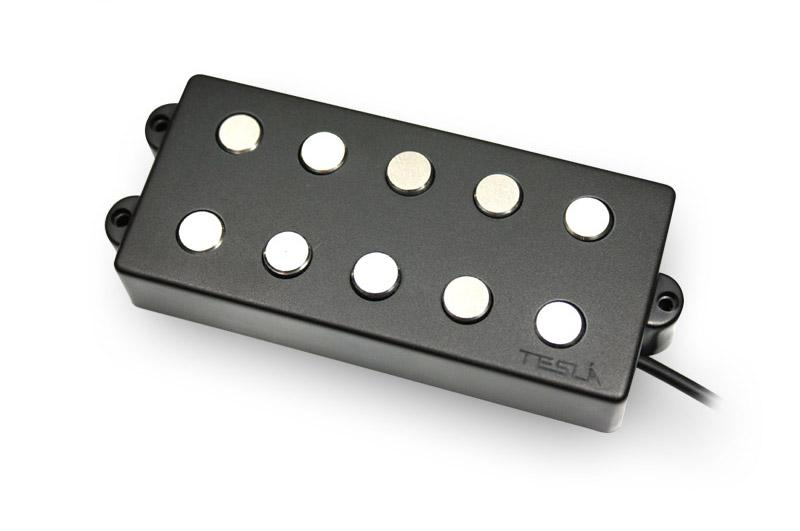 Tesla VR-MM5. Звукосниматель для 5-струнной бас-гитары, чёрный. Разработан для Music Man StingRay 5