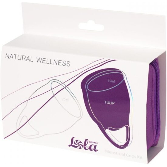 Loveboxxx Набор из 2 лиловых менструальных чаш Tulip