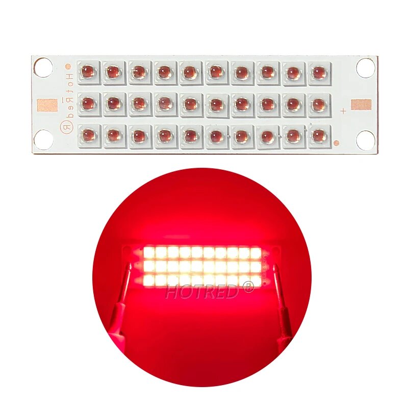 LED модуль HotRed красный Everlight3535DR660nm