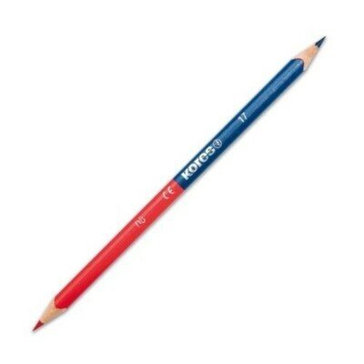 Карандаш 2-х цветный KORES синий/красный (5 шт. в упаковке)