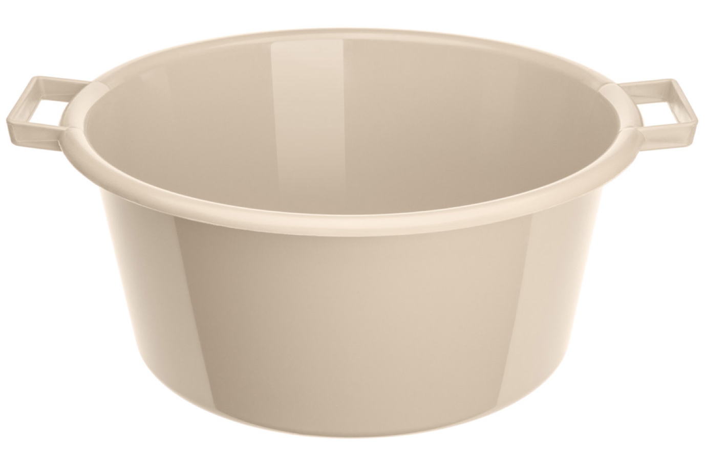 Таз пластиковый Бытпласт круглый с ручками 400х400х170мм, объем 13л / товары для дома