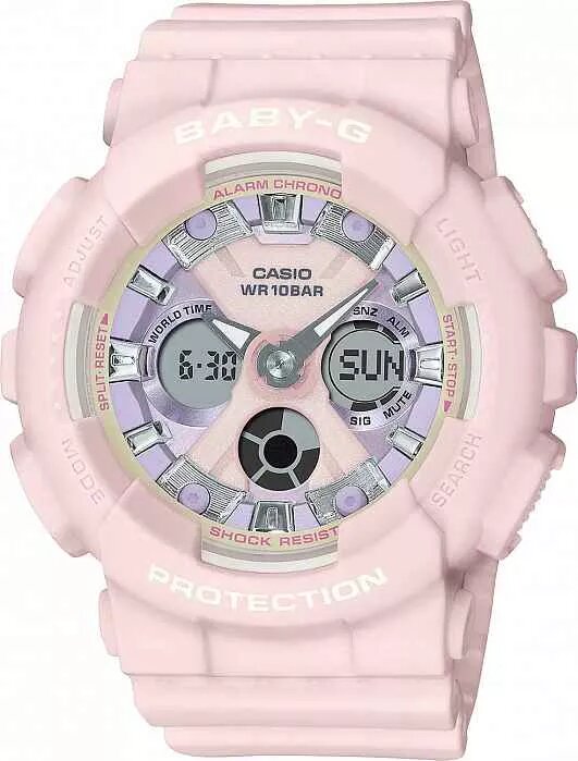 Наручные часы CASIO Baby-G, розовый, — фото 1