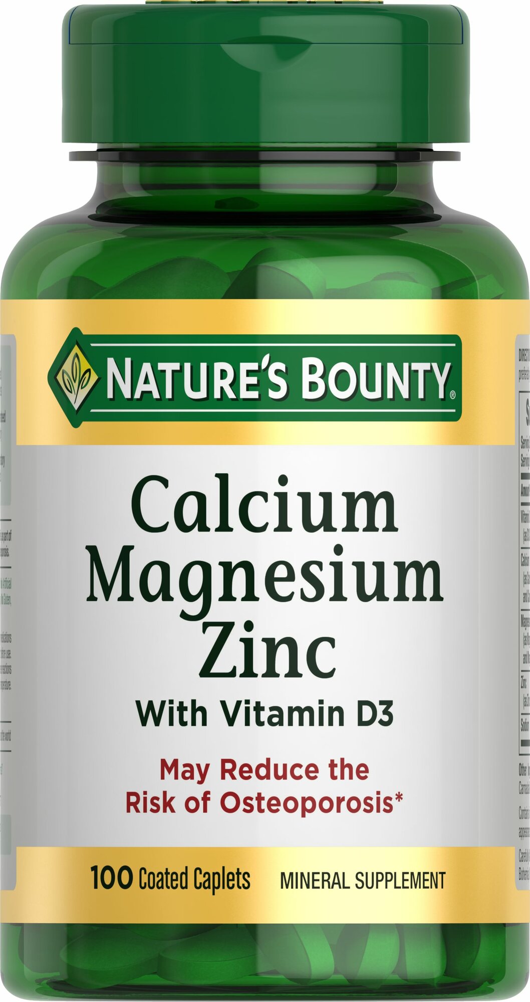 БАД Nature's Bounty Таблетки "Кальций-Магний-Цинк", 100 шт. Calcium-Magnesium-Zinc
