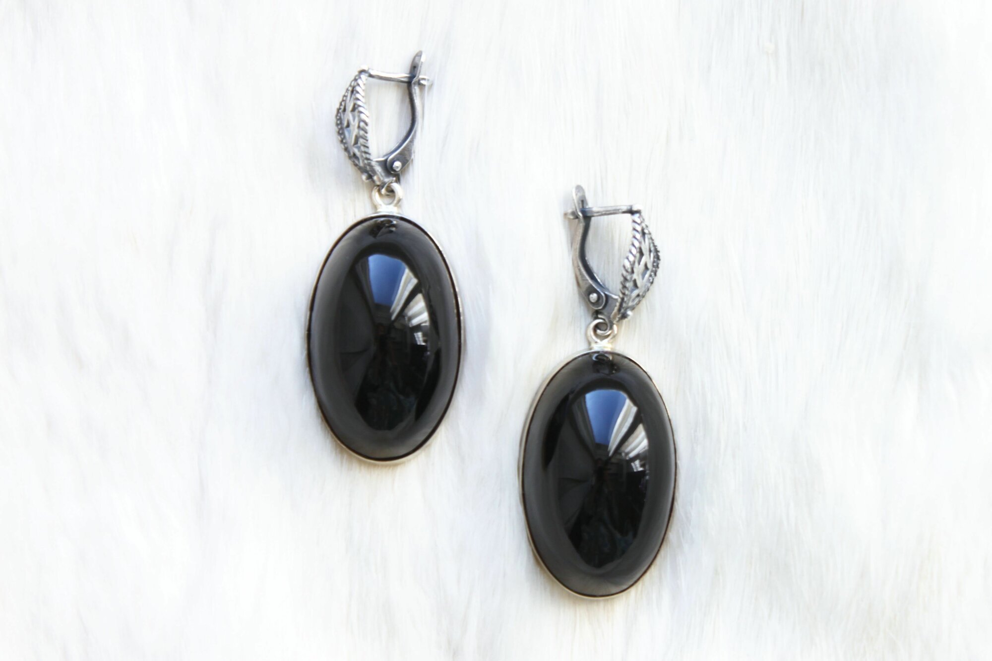 Серьги, морион