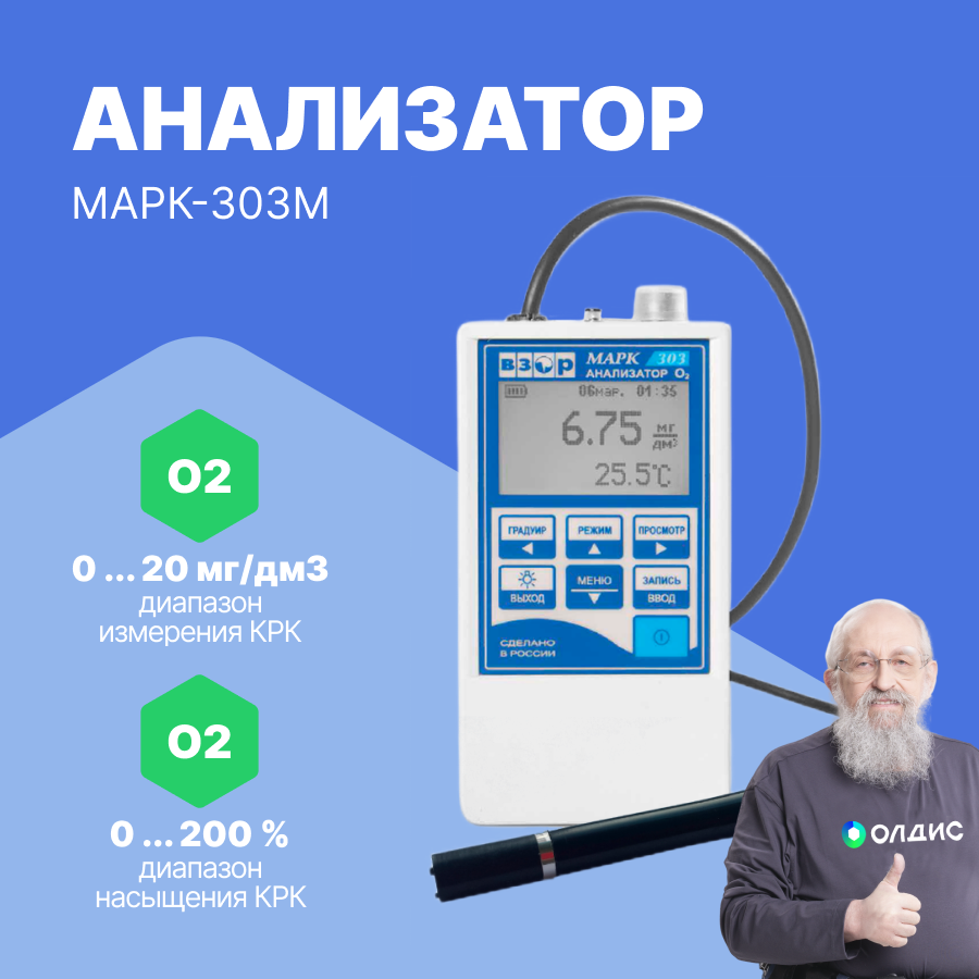 Анализатор растворенного кислорода МАРК-303М