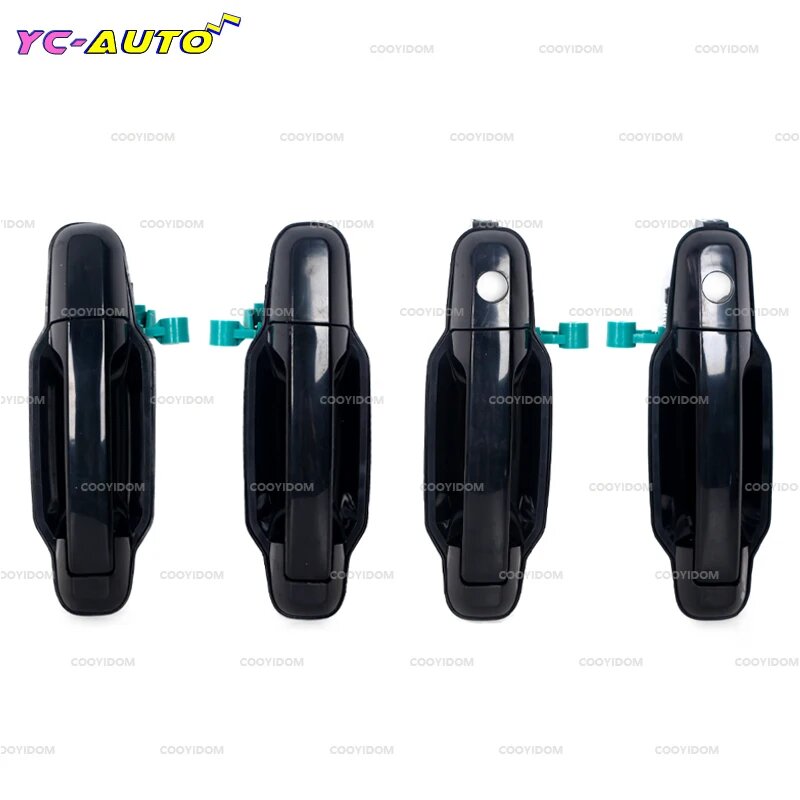 Автомобильная передняя, задняя, правая, левая, наружная дверная ручка для Kia Sorento 2003, 2004, 2005, 2006, 2007, 2008, 82650-3E010, черные автомобильные стили Front Left