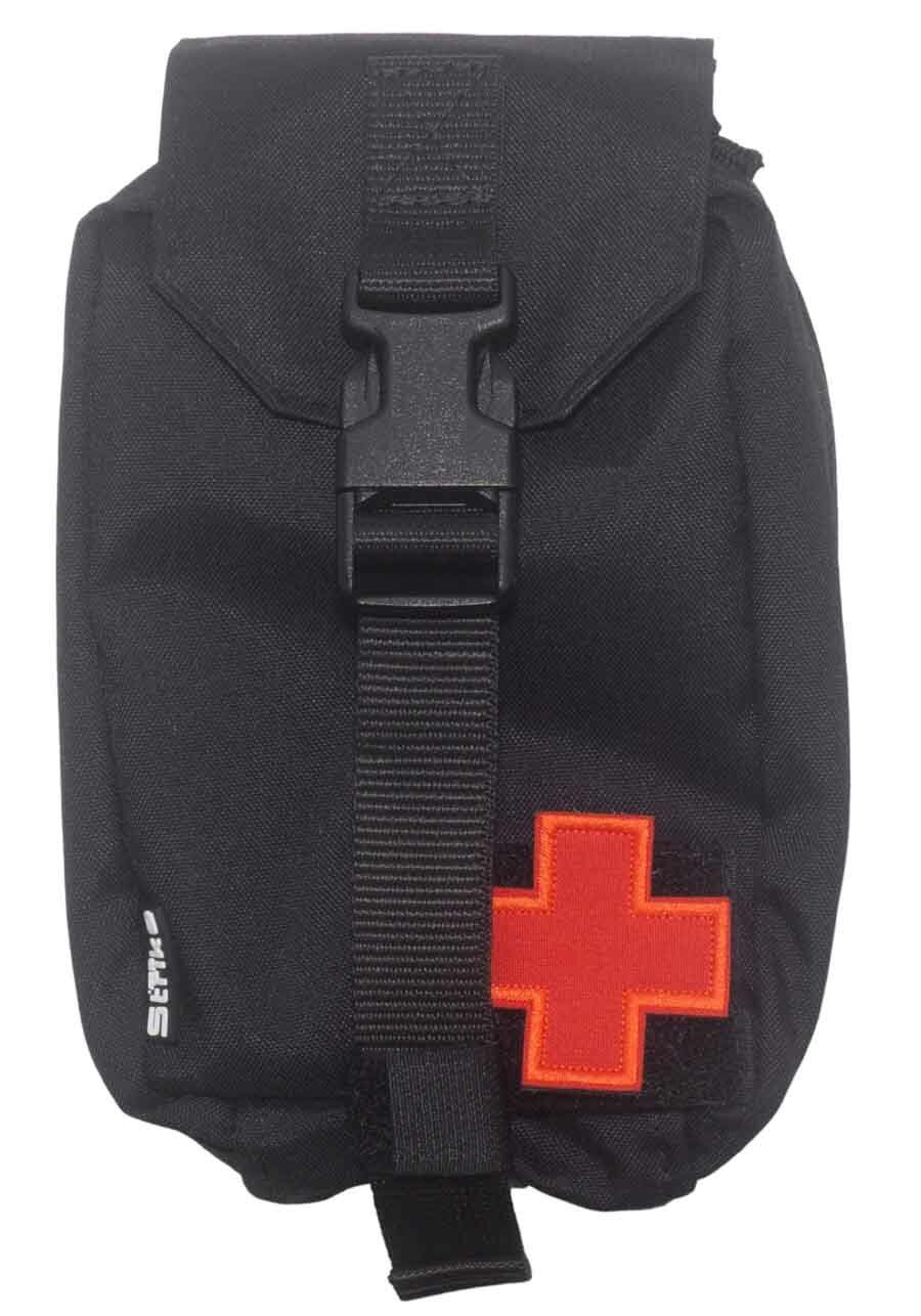 Подсумок под аптечку Strike, отрывной, черный кордура