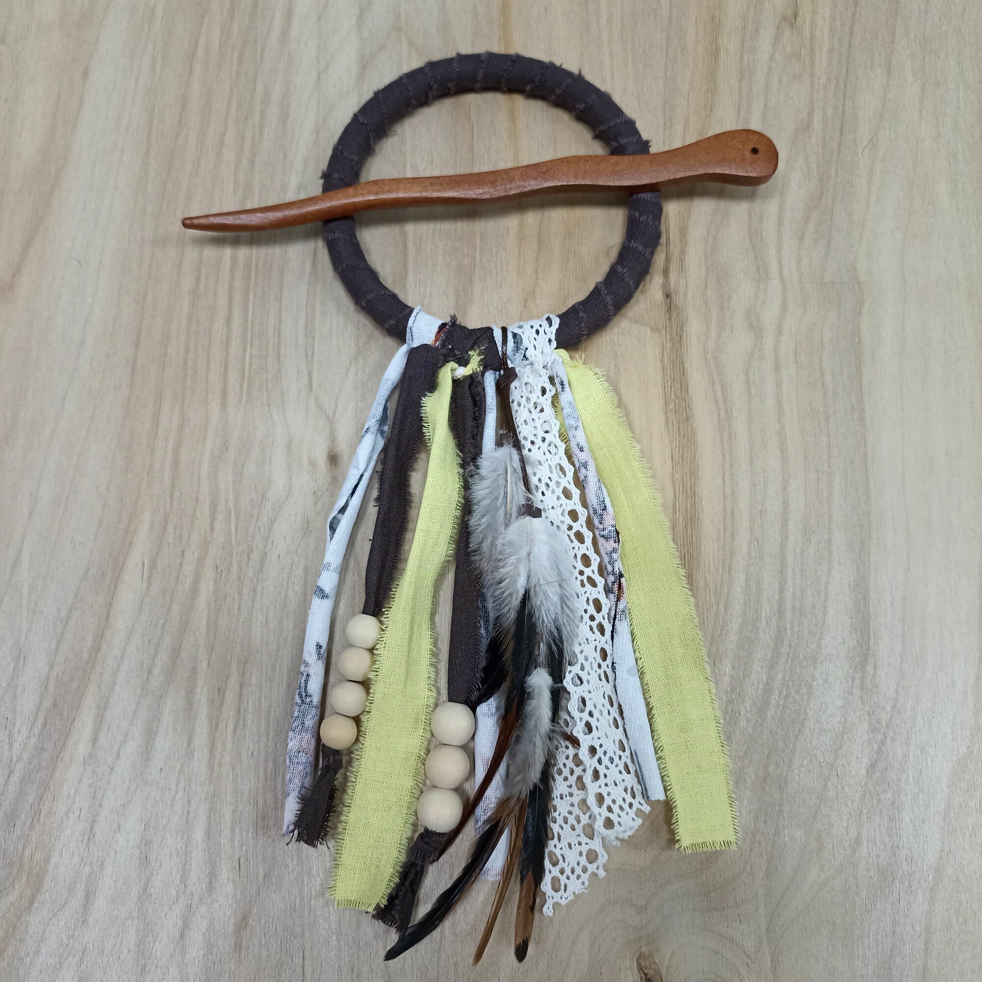 Фибула заколка для дредов