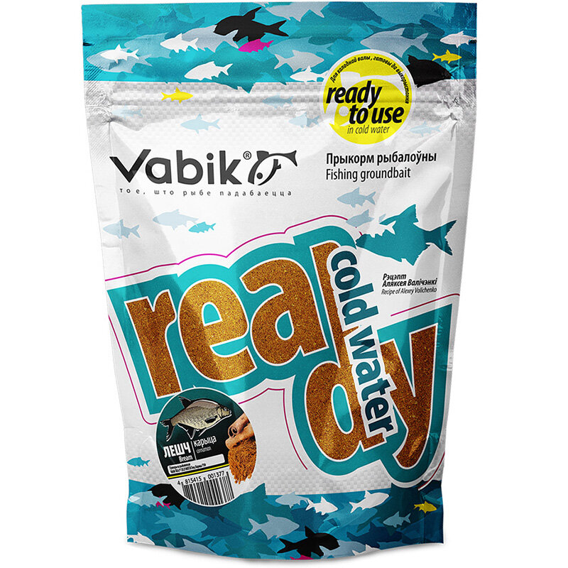 Прикормка Vabik READY COLD WATER Лещ Корица 750г