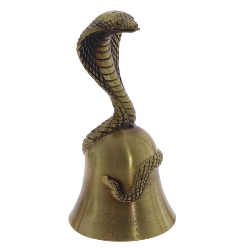 Колокольчик Змея символ года, 4х4х9 см, цв. латунь вар. В KSM-813783-b