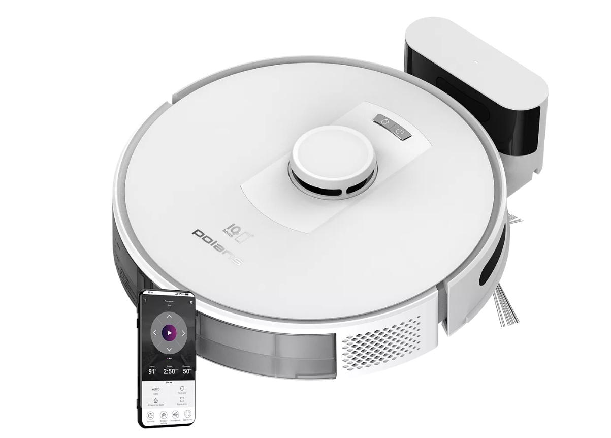 Робот-пылесос Polaris PVCR 5003 Wi-Fi IQ Home, белый