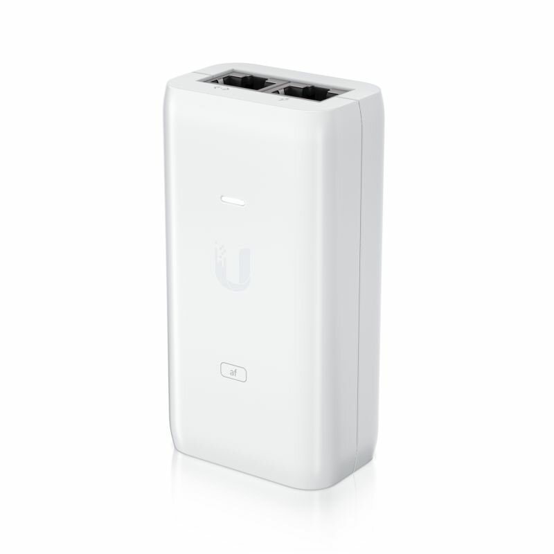 Блок питания POE Ubiquiti 802.3af (U-POE) ,(U-POE-AF-EU) 15 Вт, 1 Гб