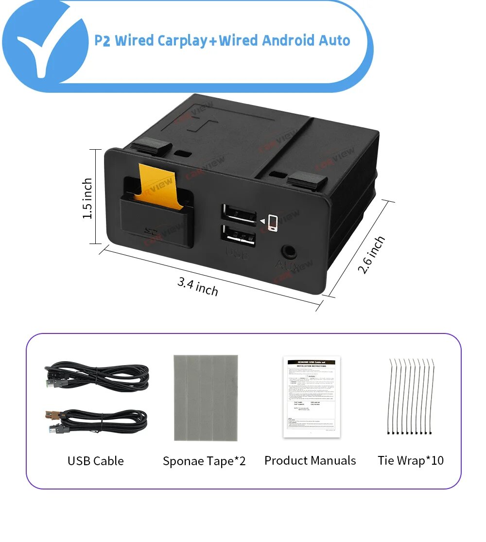 Комплект для модернизации медиаконцентратора Mazda CarPlay и Android Auto USB, поддержка Mazda 3/6/CX5/CX3/CX9/MX5-TK78 66 9U0C K1414 C922 V6 605A P2 Wired Carplay