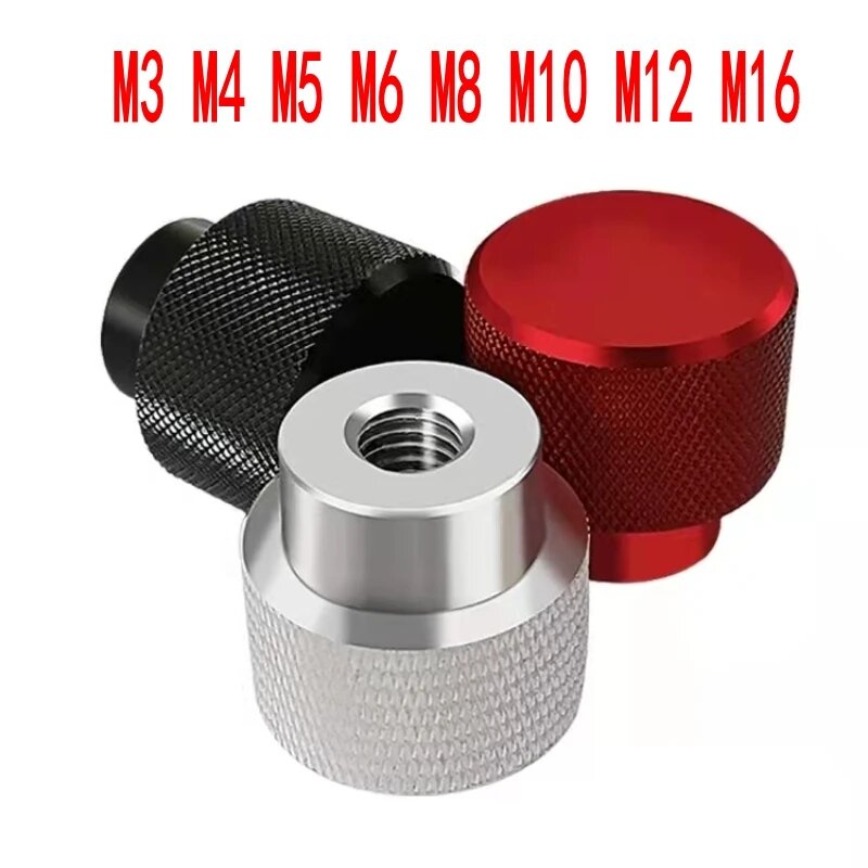 Ручные гайки М3-М14 алюминиевые M5 D12 H16, sliver