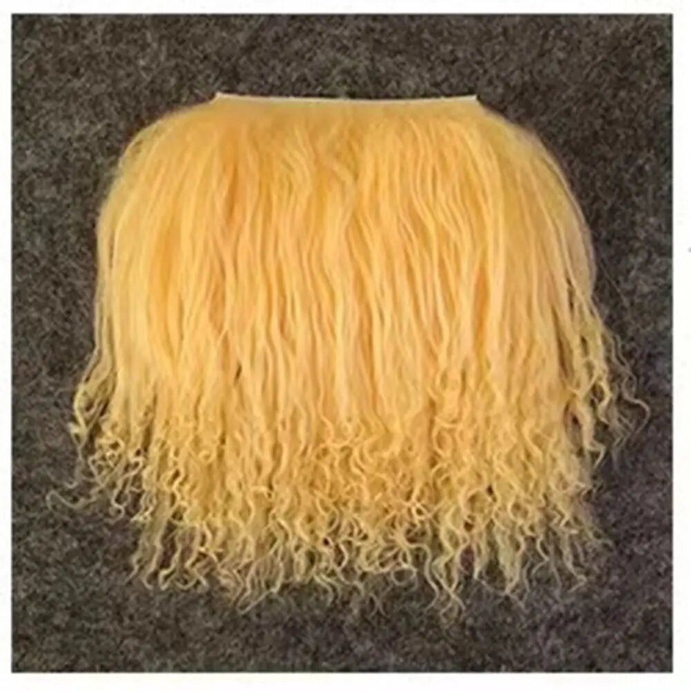 Ряд волос шерсти ягненка для кукол 14