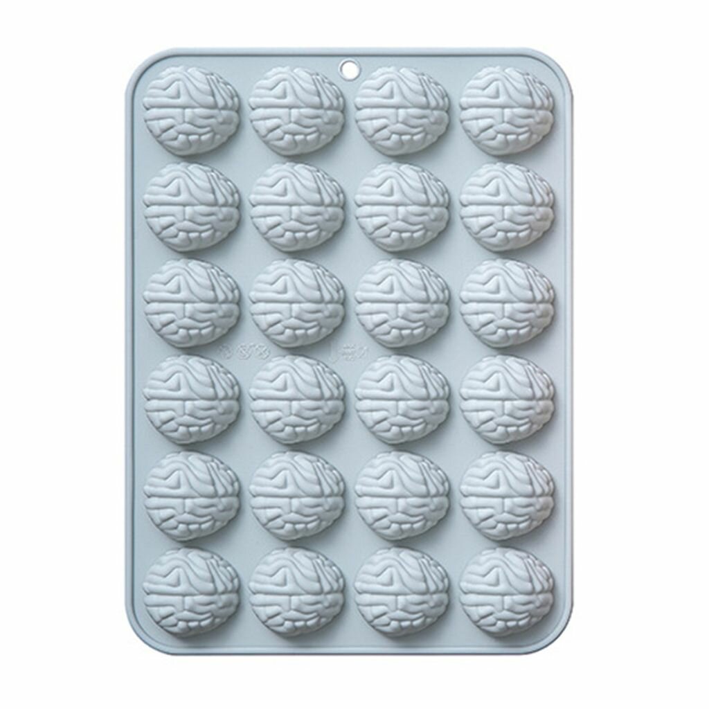 Силиконовые формы для выпечки "Мозги" 24 ячейки