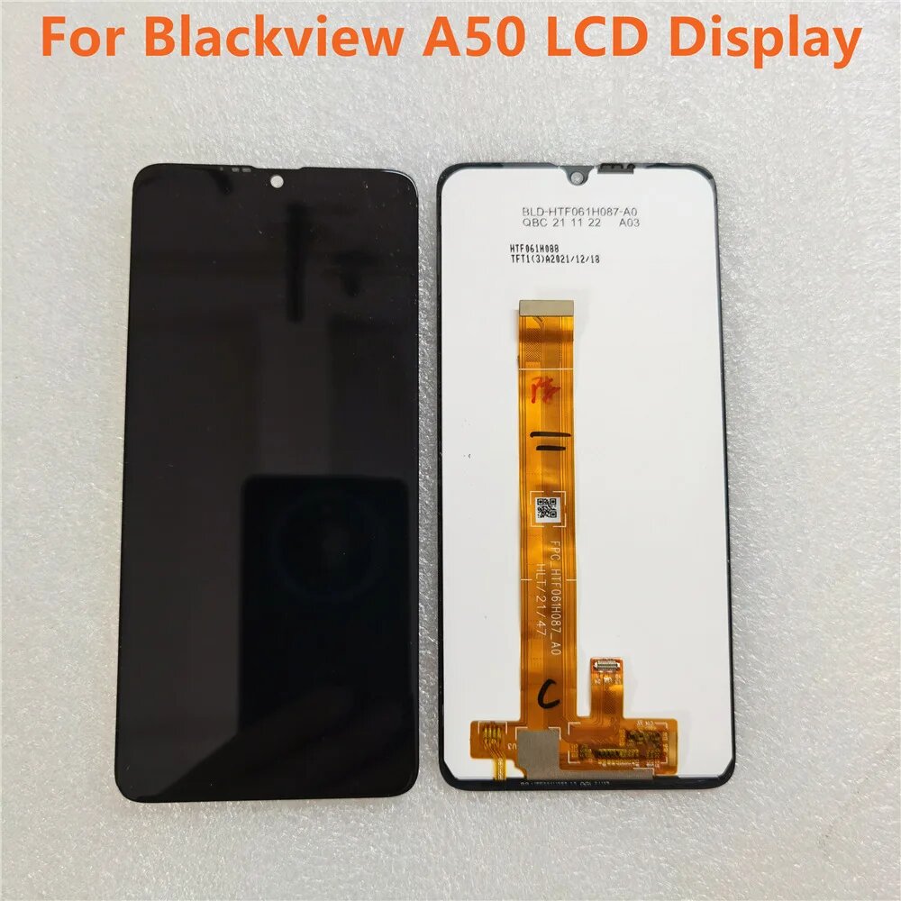 Оригинальный ЖК-дисплей и сенсорный экран с дигитайзером Blackview A50 с рамкой, модуль дисплея Blackview A50, запасные части для ремонта