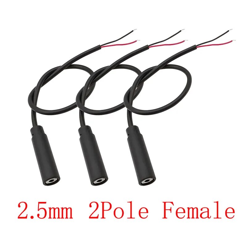 LOCHEUK 2.5мм/3.5мм Аудиоразъемы 3шт 2.5mm 2Pole Female