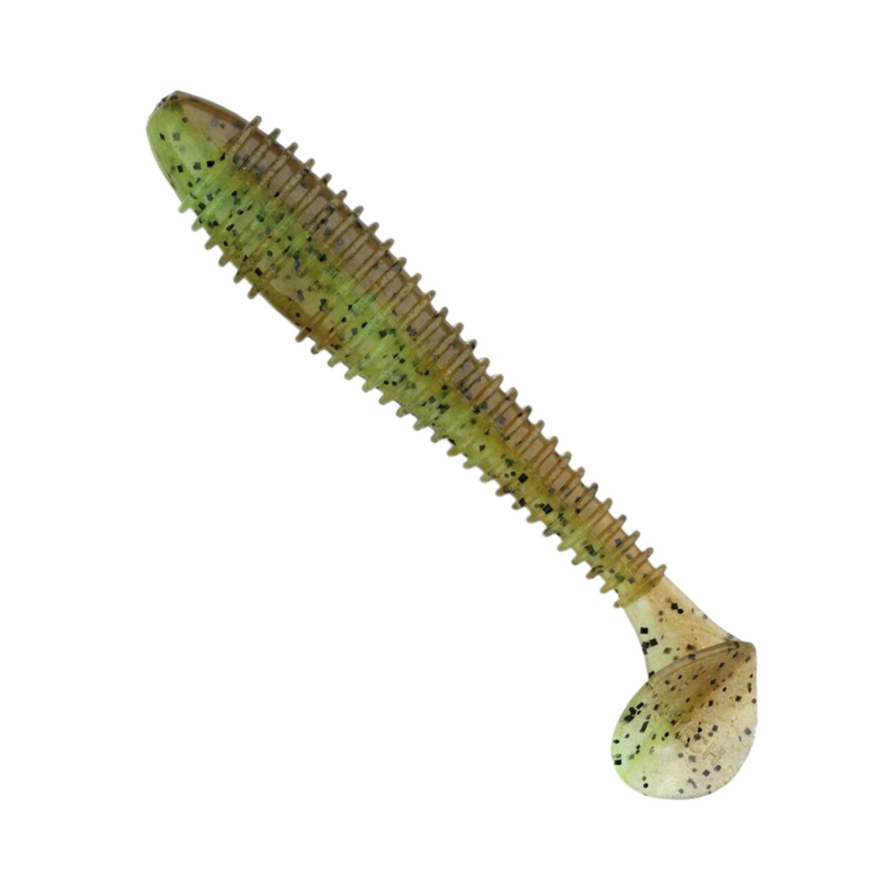 Приманка силиконовая Keitech Swing Impact FAT 2.8", 3,5г, цвет #401 Green Pumpkin / Chartreuse