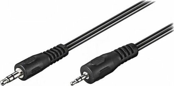 Кабель GOOBAY 50459 Jack 2,5мм 3pin вилка, Jack 3,5мм 3pin вилка, 2м, черный, 1 шт