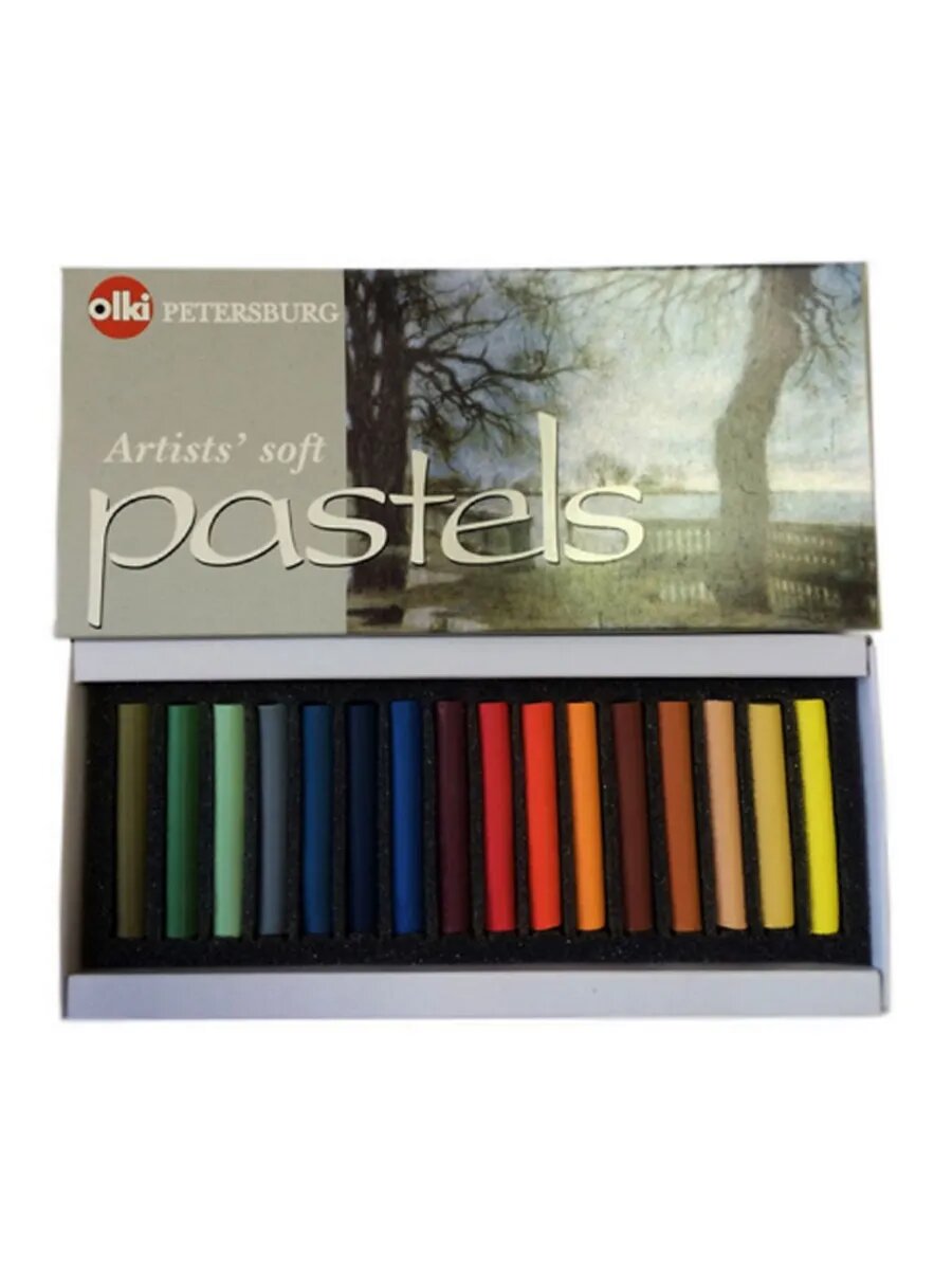 Пастель художественная Невская палитра "Времена года", сухая, мягкая, картонная упаковка, 16 цветов