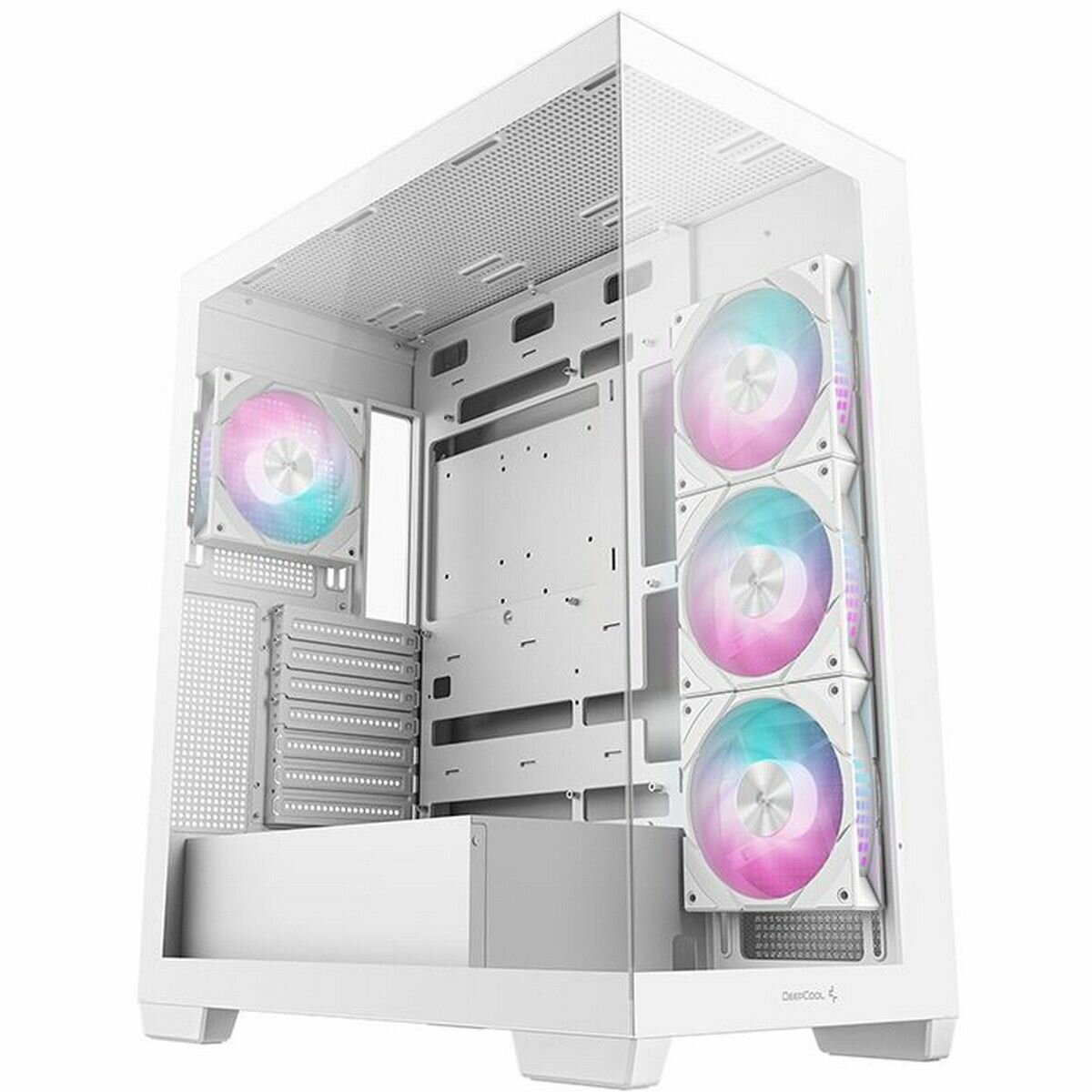 Корпус для ПК DeepCool CG580 4F WH ATX, Midi-Tower, без БП, белый для геймеров