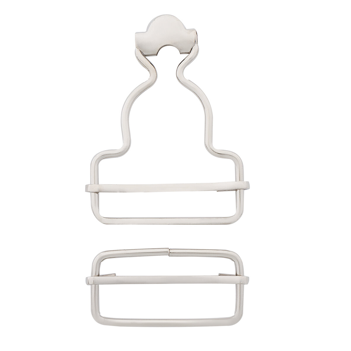 ГДЖ969 Пряжка для лямок комбинезона 31,5мм ушко 47*39мм (никель), 20 шт