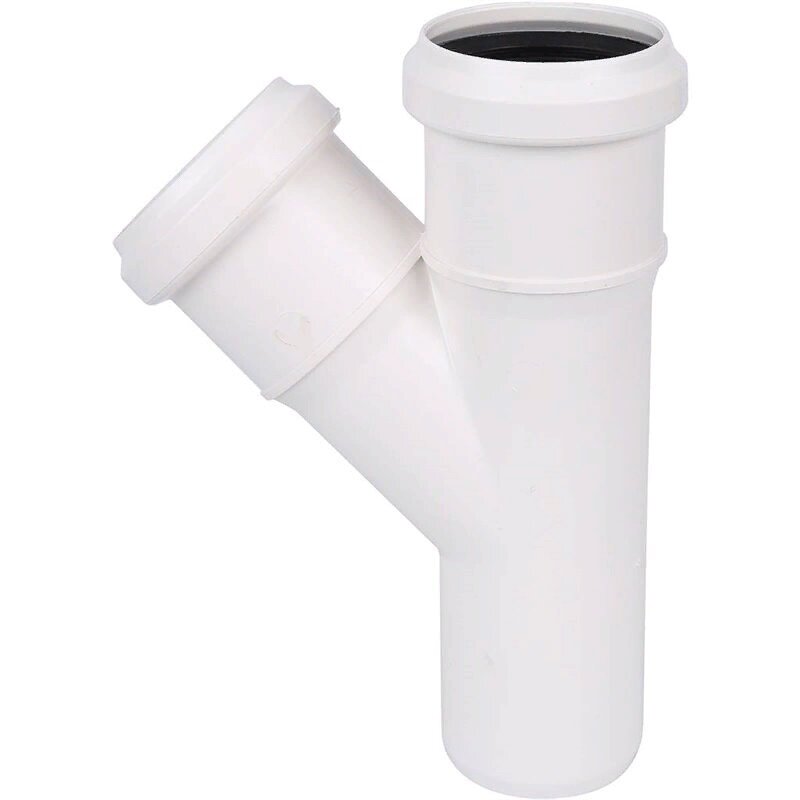 Канализация бесшумная sinikon комфорт плюс Тройник D 50х50х45° Белый VALFEX 22050050PR