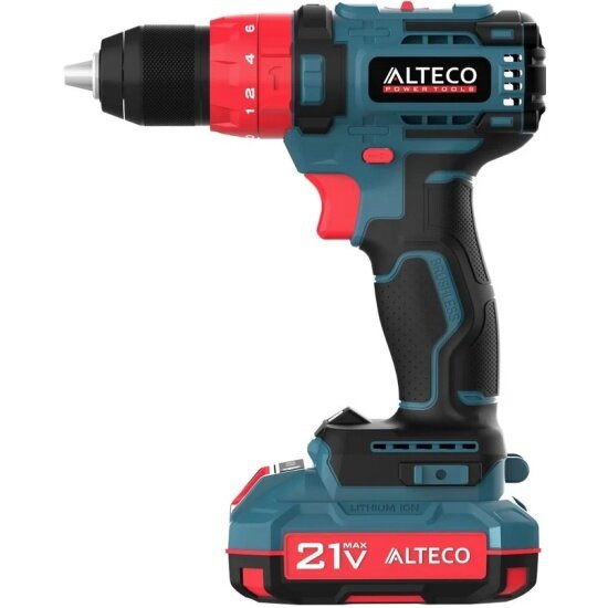 Бесщеточная аккумуляторная ударная дрель шуруповёрт Alteco CID 21-45 BL