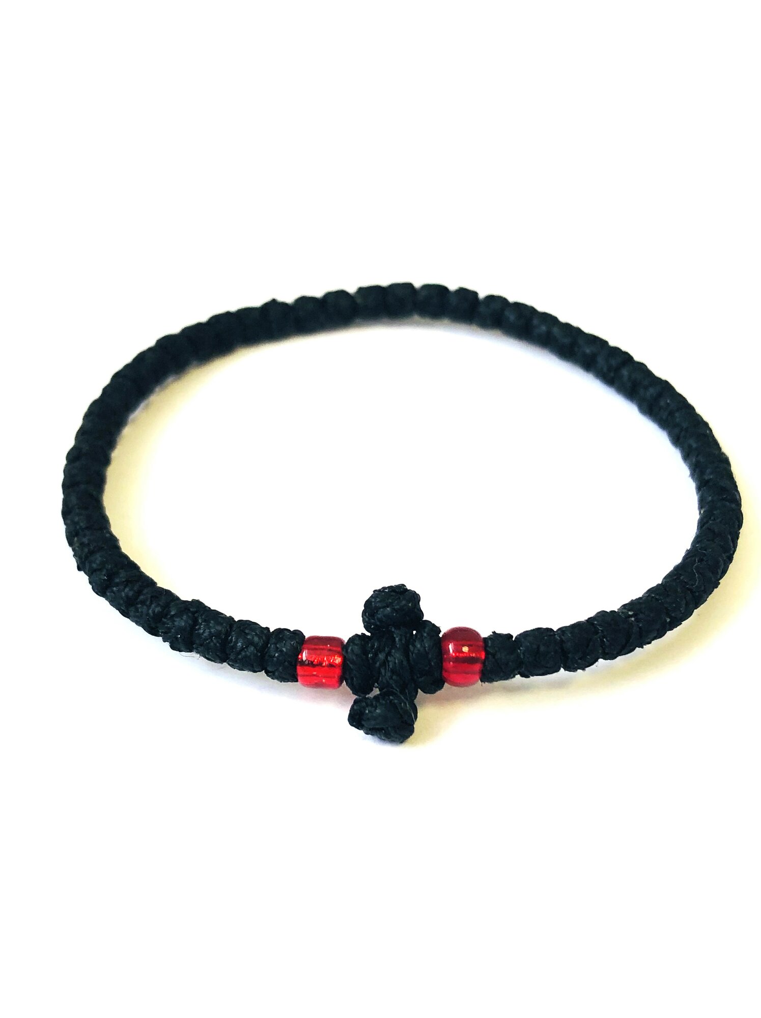 Плетеный браслет, бисер