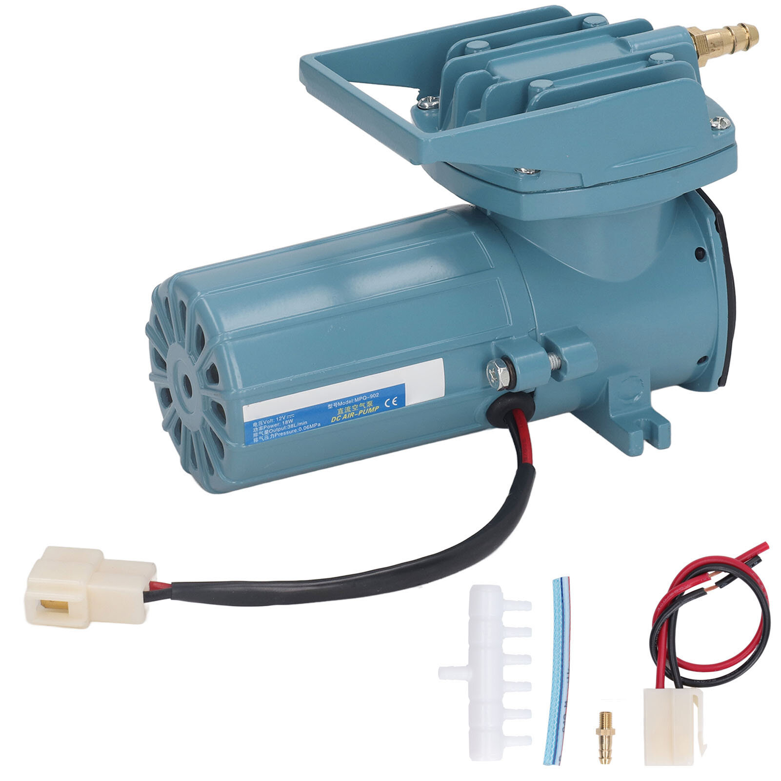 Лазерный пневматический вспомогательный насос, бесшумный, стабильный, в корпусе из алюминиевого сплава, для лазерной резки, вспомогательный насос DC12V MPQ-902