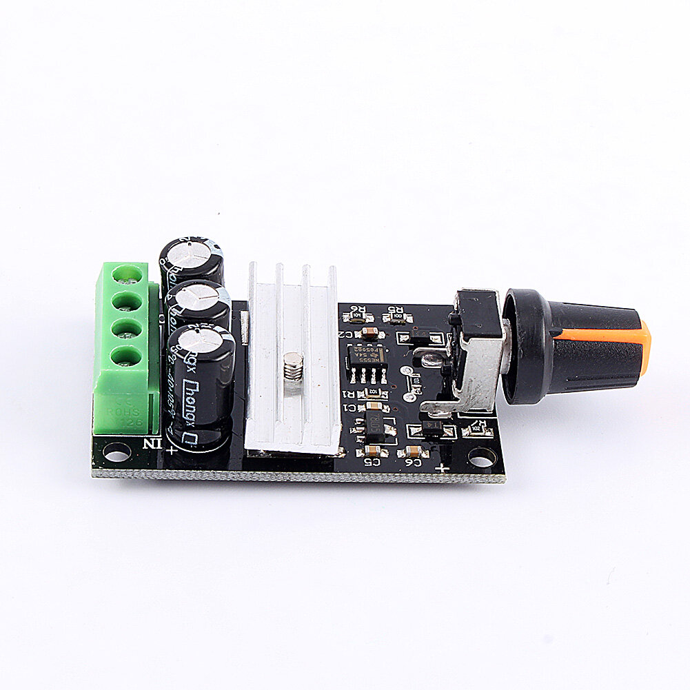 3A DC 6-28V переключатель контроллера двигателя с регулируемой скоростью с ручкой, регулируемый регулятор PWM для управления скоростью