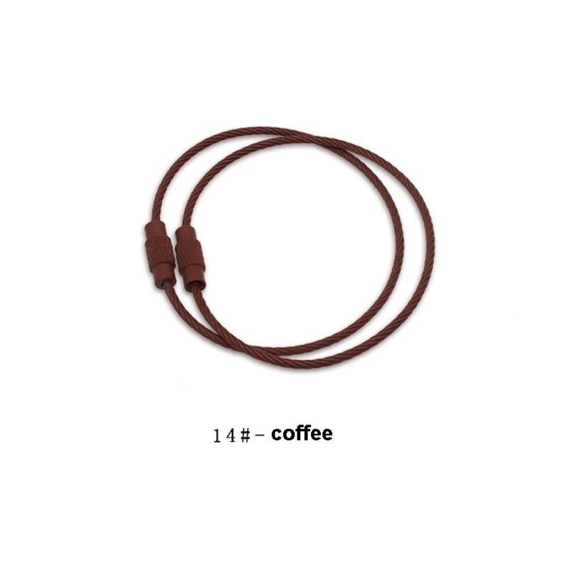 CLOXY набор металлических колец для ключей 10 шт. Коричневый, coffee