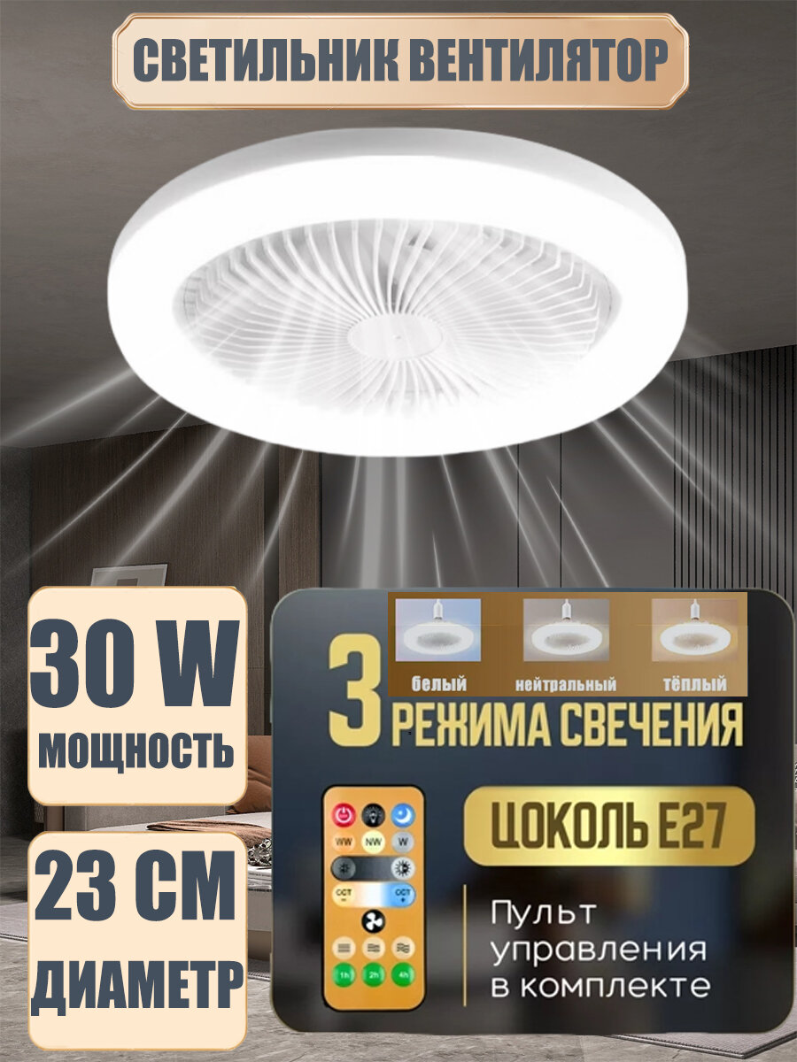 Люстра Вентилятор c Пультом, люстра Потолочная Светодиодная, ду Кольцевая Лампа С Вентилятором